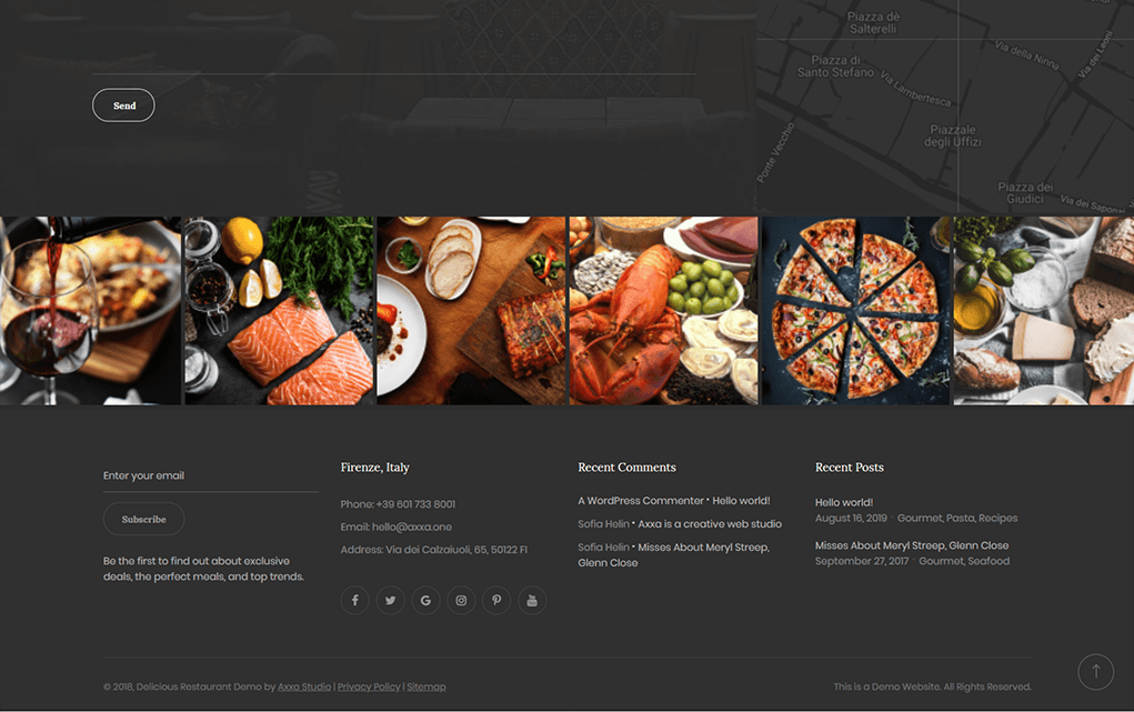 Italian Restaurant Website | Axxa Studio